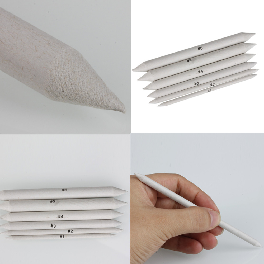 6PCS Durable Paper Blending Stumps for art drawing shading 1# 2# 3# 4 ...
